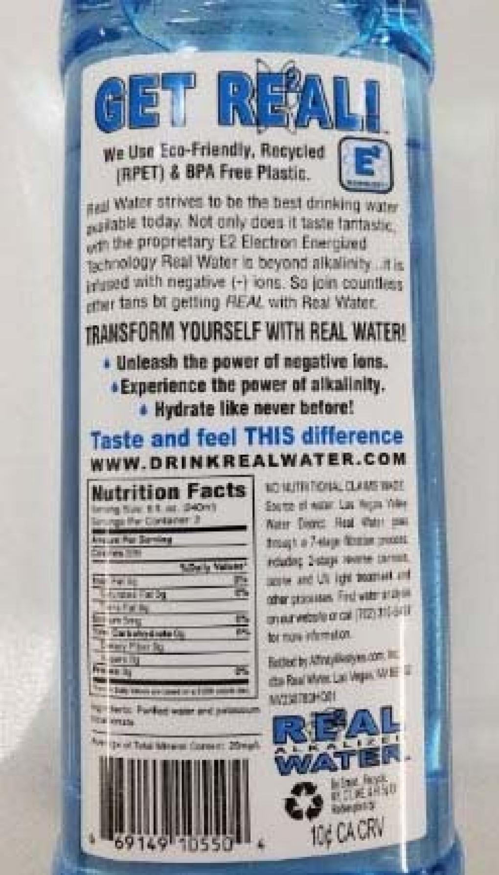Consumer Advisory: Real Water, Inc. Issues Precautionary Recall of Real ...